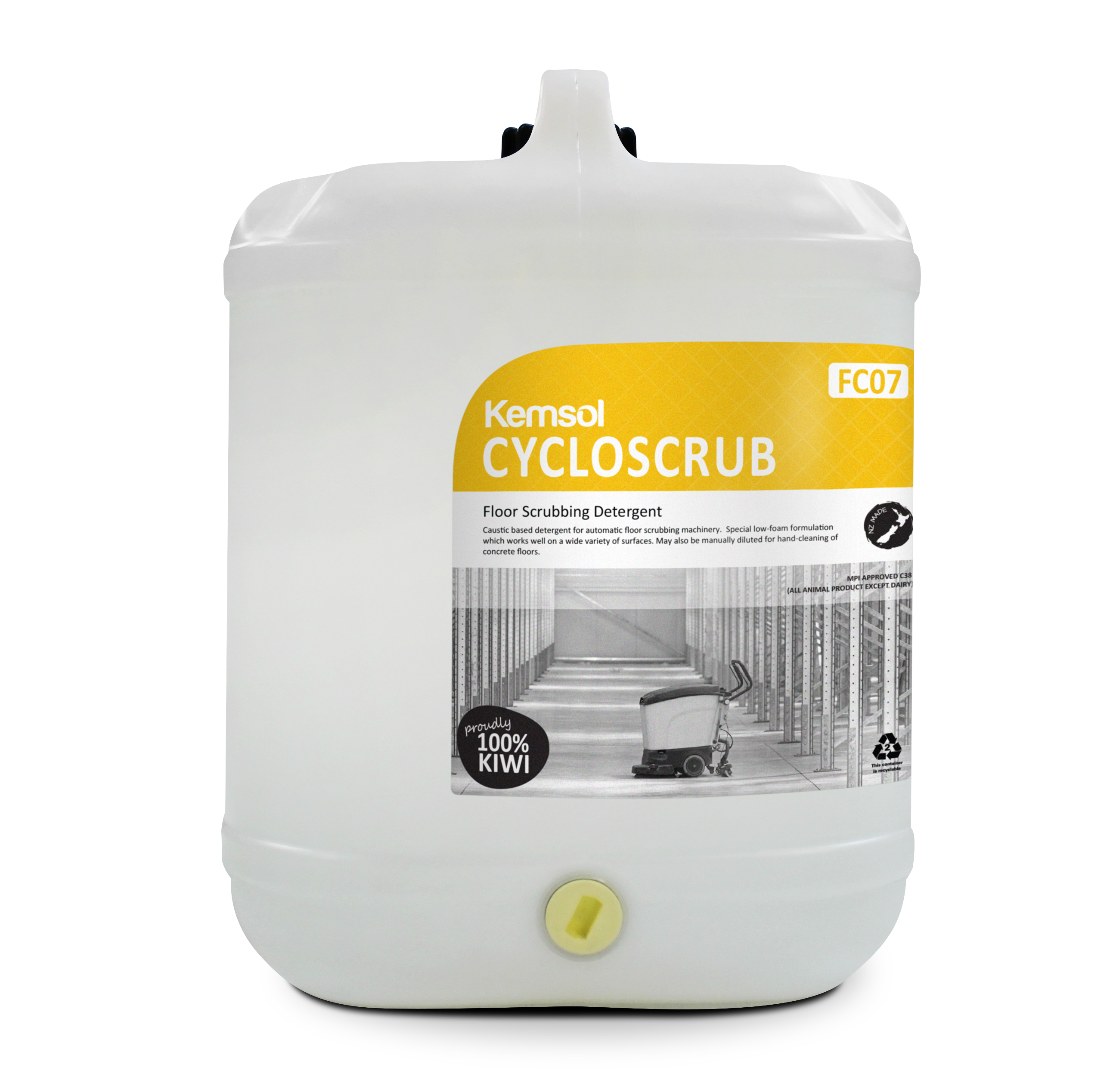 KEMSOL CYCLOSCRUB AUTOMATIC FLOOR SCRUBBING DETERGENT 20L – Commercial ...